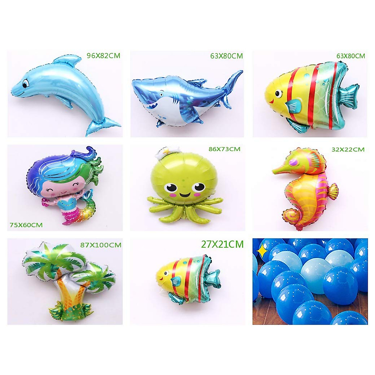 Under the Sea Party Decorations - Ocean Birhday Party Decorations Baby Shark Birthday Decorations Ocean Themed Under the Sea Balloon Arch for Baby Shower