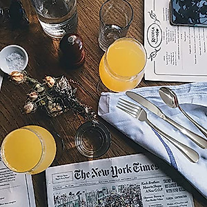 HYCSC Silverware Sets with Holder, Premium Stainless Steel Tableware Set, Mirror Polished Flatware Cutlery Set - Include Knife, Fork and Spoon, Dishwasher Safe, Nice Family Utensil Gift Set (Silver)