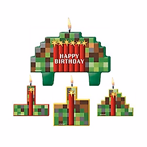 Amscan TNT Pixelated Party Birthday Candle Set