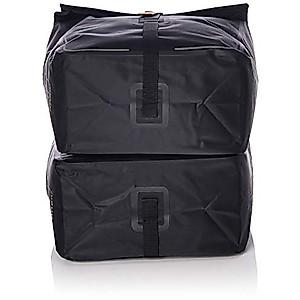 Basil, Urban Dry Double Bag, Double Bag, Solid Black, 50 Litre (17659)