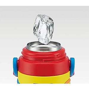 Skater SDPV5_484919 Children's Water Bottle, Direct Drinking, Stainless Steel, With Lock, 3D Print, 16.2 fl oz (480 ml), Tomica, Diameter 3.0 x Height 9.4 inches (76 x 238 mm), Kids Boys