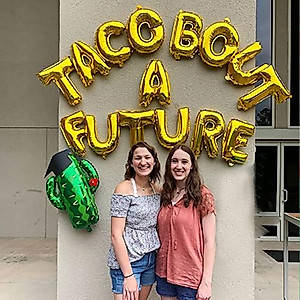 JeVenis Taco Bout a Future Balloons Taco Bout a Future Banner Mexican Graduation Party Decoration Fiesta Bachelorette Decor Mexican Bachelorette Decor