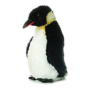 Aurora® Adorable Mini Flopsie™ Mini Emperor Stuffed Animal - Playful Ease - Timeless Companions - Black 8 Inches