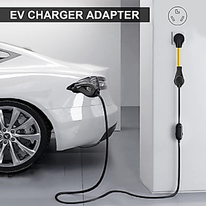 Rophor NEMA 10-30P to 14-50R EV Charger Adapter Cord, 30 AMP Dryer to 50 AMP EV/RV Conversion Adapter, Perfect Use for Level 2 EV Charging