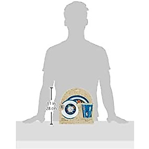 Colorfull Plates 3 Piece Kids Dinnerware Set, Space Themed, BPA-Free Melamine, Multicolor, Toddler Feeding Set