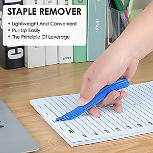 KTRIO 4 Pack Staple Remover Professional Magnetic Staple Removers Staple Remover Tool Staple Puller Stapler Removers Staple Pullers Stick for Office School & Home, 4 Colored