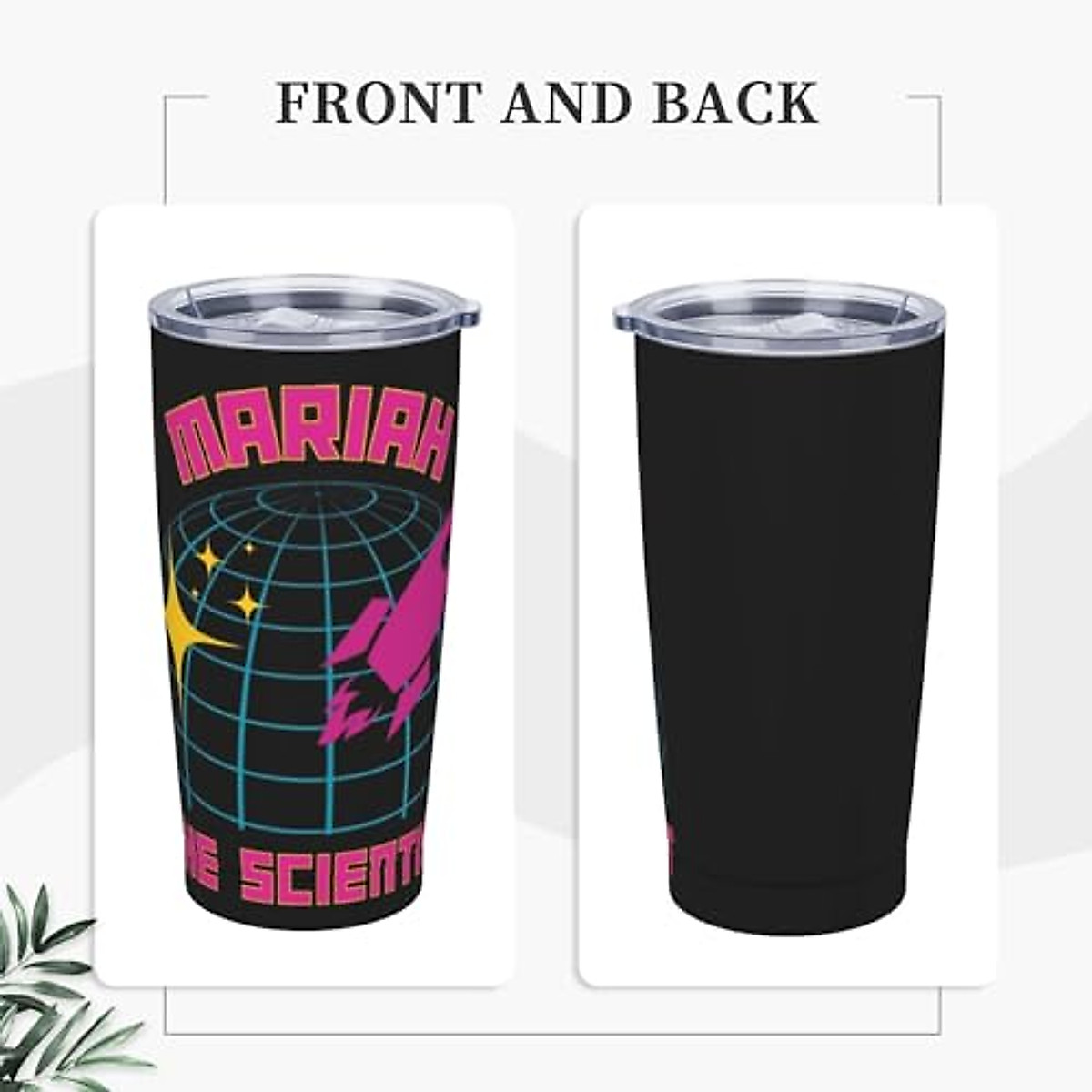 LAZHANG Mariah Music The Scientist Stainless Steel Insulated Car Sippy Cup With Lid Travel Mug for Cold Hot 20 oz