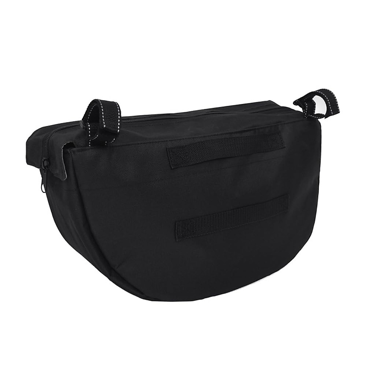 ROMIRUS Insulated Stroller Organizer, Side Sling Stroller Saddle Bag, Black