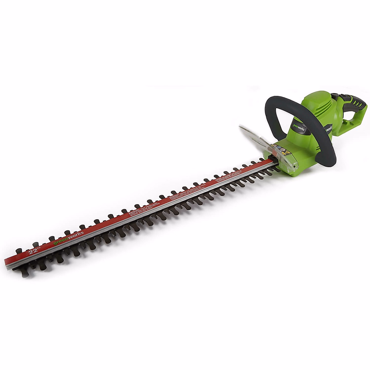 Greenworks 4 Amp 22" Corded Electric Dual-Action Hedge Trimmer & 10 Amp 18-Inch Corded String Trimmer (Attachment Capable), 21142