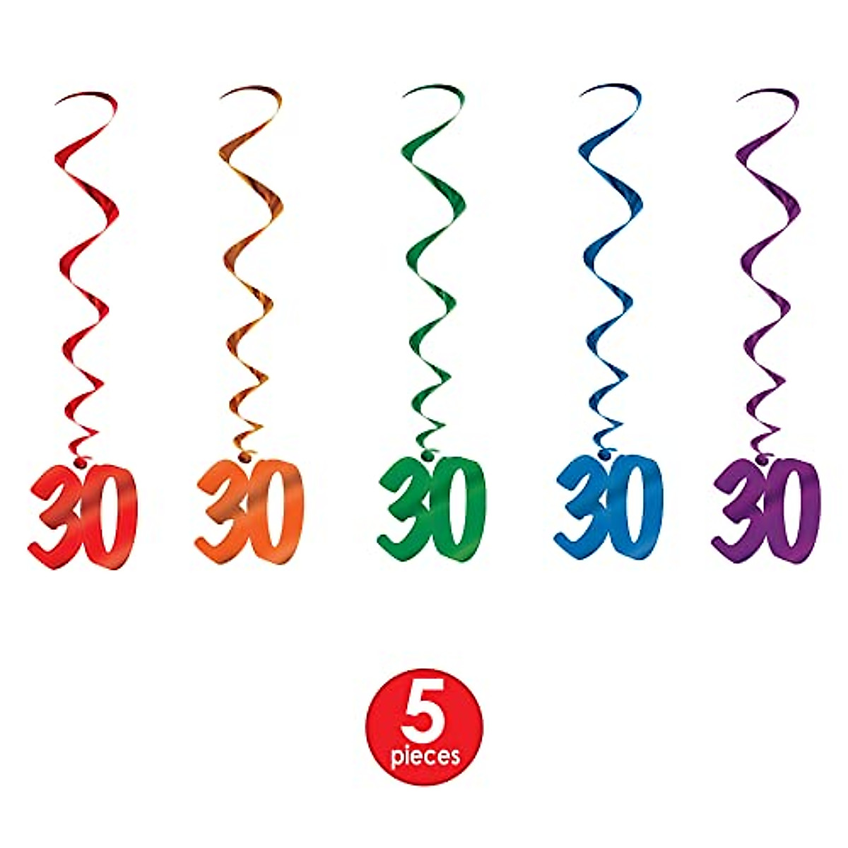 30 Whirls (asstd colors) (5/Pkg)