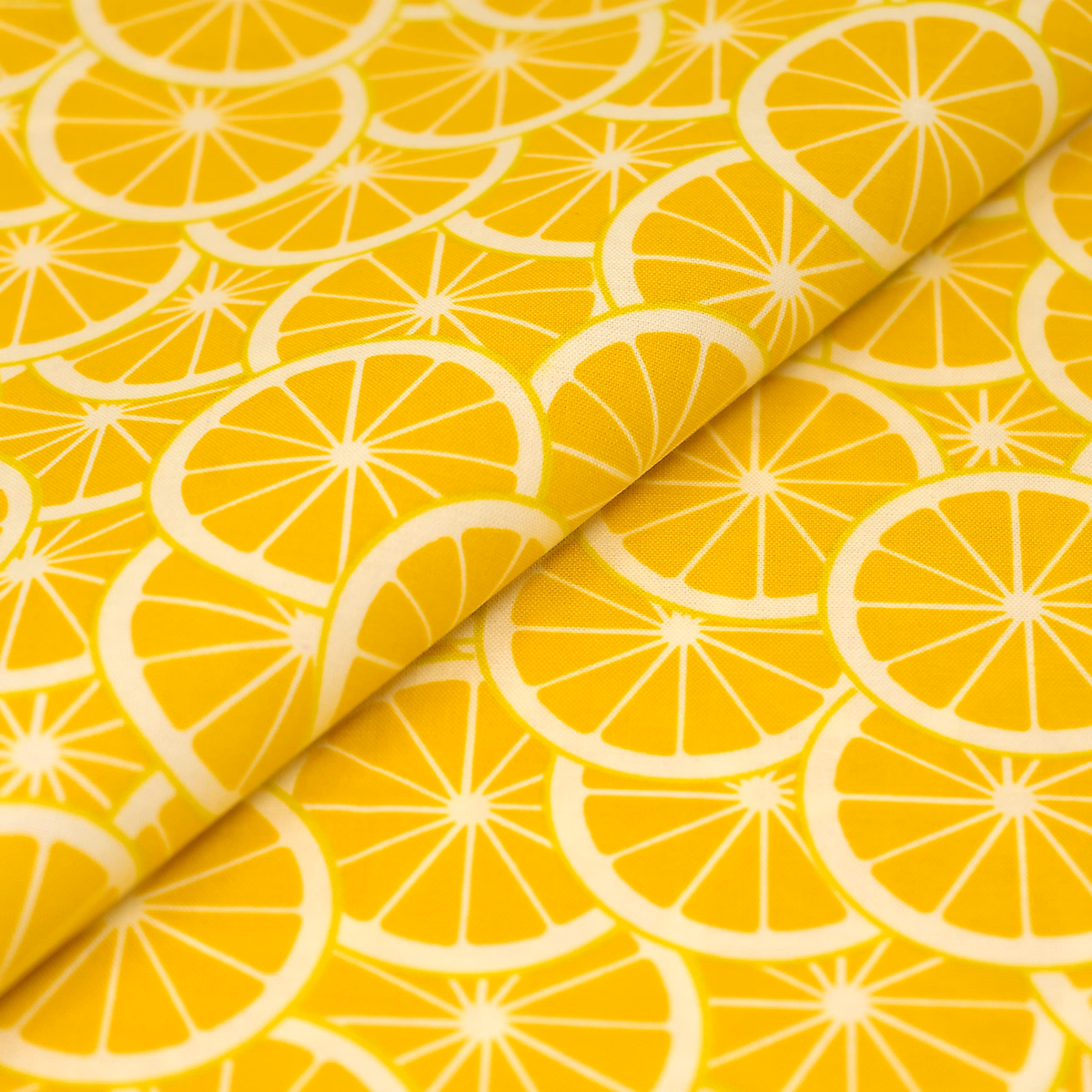 Singer Print Fabric, 100% Cotton, 1 Yard Precut, Lemons