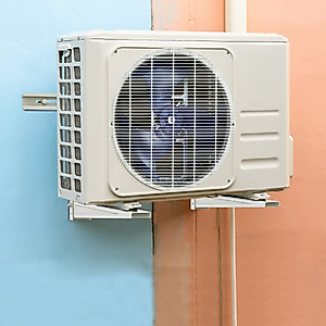 Air Jade Mini Split Bracket with Cross Bar, Heavy Duty Foldable Wall Mounting Bracket for Ductless Mini Split Air Conditioner Heat Pump Systems, 9000 to 18000 BTU, 280 lbs