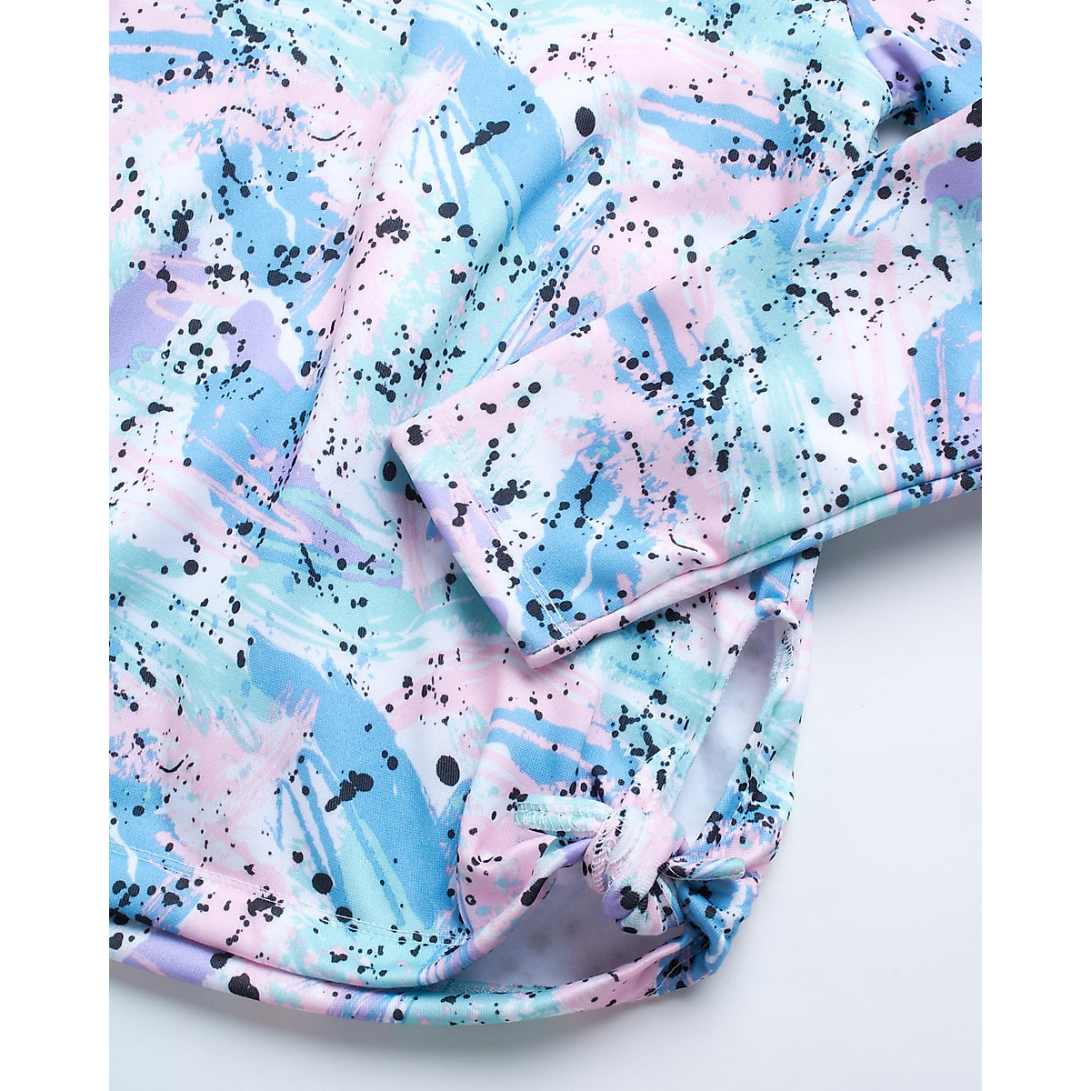 RBX Girls' Active Pants Set - 3 Piece Fleece Hoodie, Tank Top, and Leggings (Size: 7-16), Size 7-8, Minty Green Swirl