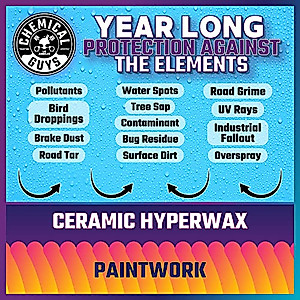 Chemical Guys WAC22916 HydroSlick Intense Gloss Sio2 Ceramic Coating Hyperwax, Hyper Gloss Shine, Safe for Cars, Trucks, SUVs, Motorcycles, RVs & More, 16 fl oz