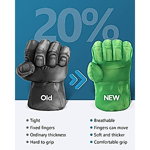 neexan Superhero Birthday Party Supplies pair of Soft The Superhero Toys For Kids Good For Halloween,Christmas,Cosplay (1 Pair Light Green)