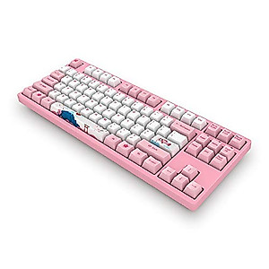 Keyboard keycaps 87 Keys Keyboard Bluetooth 3.0 USB Wired PBT Keycaps Mechanical Gaming Keyboard forPC Laptop