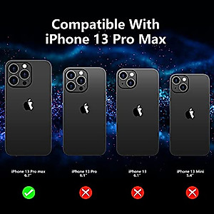 ANTSHARE for iPhone 13 Pro Max Case Waterproof, iPhone 13 Pro Max Phone Case with Built-in Lens & Screen Protector [Real 360] [IP68 Underwater] [Dropproof] Clear Case for iPhone 13 Pro Max 6.7’’,Black