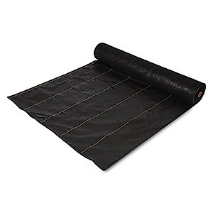 DeWitt 5 x 250 Feet Commercial and Home Garden Landscape Weed Block Barrier, Ideal as Fabric for Yards, Grounding Sheets, Fake Rock, or Floor Mat
