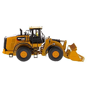 Diecast Masters CAT Caterpillar 980M Wheel Loader with Rock Bucket and Operator High Line Series 1/50 Diecast Model by 85543