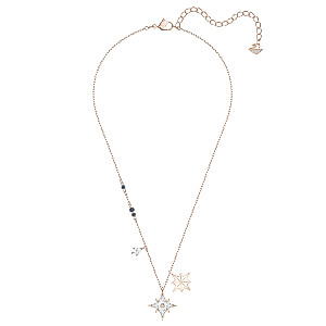 SWAROVSKI Symbolic Pendant Necklace with Kite-Shaped Pendant with Star Motifs on a Rose-Gold Tone Finish Setting, Part of The Symbolic Collection