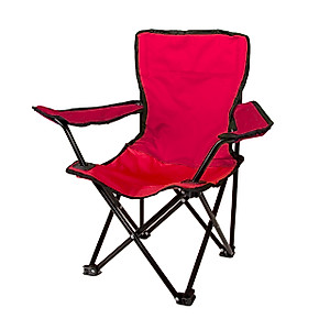 Pacific Play Tents Ruby Red Kids Super Folding Chair, 14" L x 14" W x 23.5" H