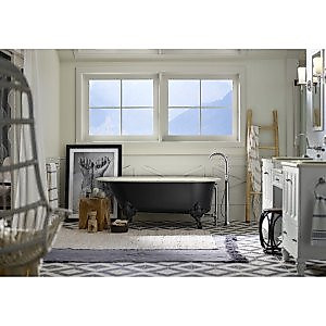 Bathtub Faucet by KOHLER, Bath Faucet with Hand Shower, Freestanding, Kelston Collection, Brushed Nickel, K-T97332-4-BN