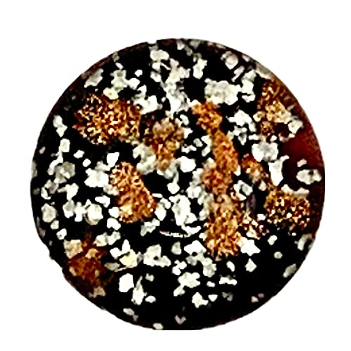 Murano Glass Champagne Bottle Stopper – Handmade, unique and beautiful gift for Prosecco, Cava, and Sparkling Wine Stopper with an airtight seal to keep bubbly fresher (Brown Speckled)