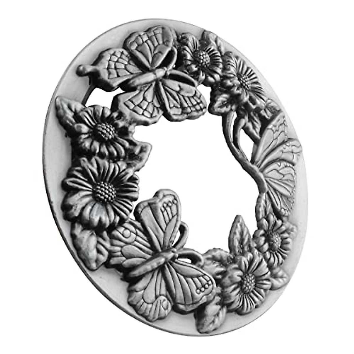 Candle Topper ITROLLE Silver Antique Butterfly Candle Shade Jar Lid Shade Sleeves for Jar Candles Candles Cover