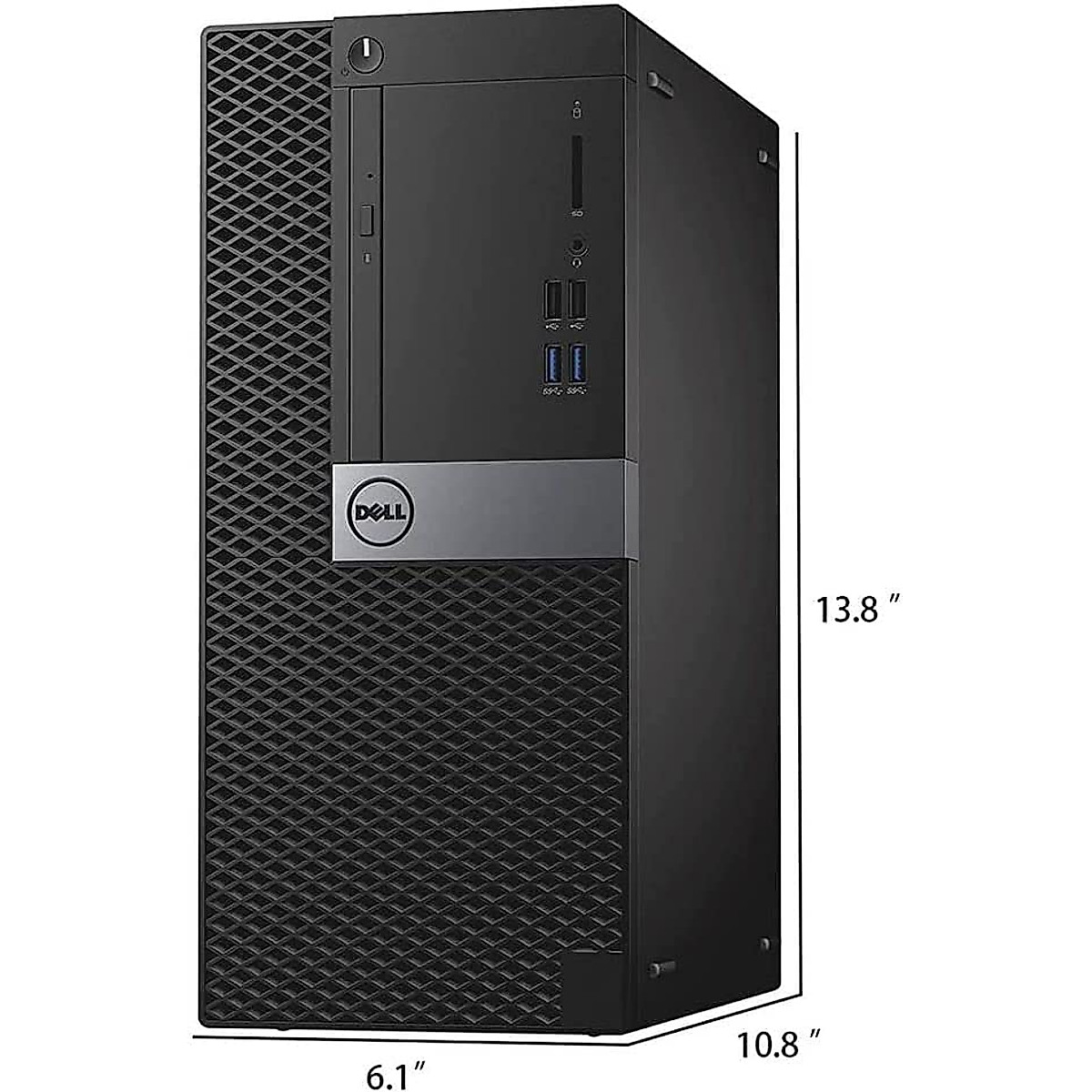 Dell Optiplex 7040 Mini Tower Desktop Computer, Intel Quad Core i5 6500 3.2Ghz, 32GB DDR4, 1TB SSD Hard Drive, WiFi, Bluetooth, HDMI, Keyboard & Mouse, Windows 10 Pro (Renewed)