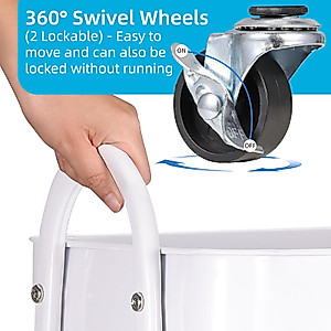 3-Tier Utility Rolling Cart Utility Cart with Wheels Baby Diaper Caddy Cart Metal Nursery Storage Organizer Organizer for Baby Diapers Essentials Storage Cart for Living Room Kitchen Office Bathroom