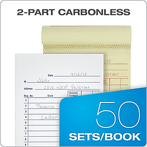 General Purpose Sales Book, Carbonless, Pack of 10 (DC3510)