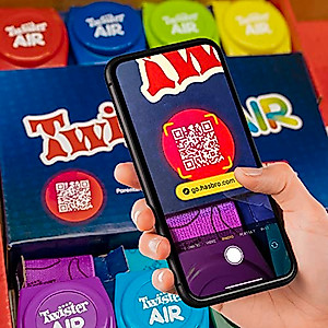 Hasbro Gaming Twister Air Game | AR App Play Game with Wrist and Ankle Bands | Links to Smart Devices | Active Party Games for Kids and Adults | Ages 8+ | for 1+ Players | F8158