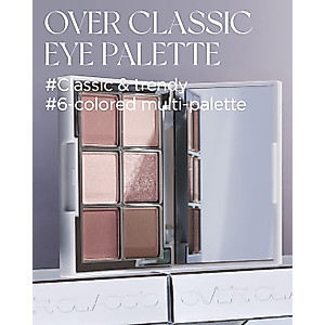 EQUMAL Over Classic Eye Palette – 6 Color Eyeshadow Palette – Muted Beige & Bright Pink - Blendable & Long Lasting Eye Shadow - Matte & Shimmer Multi Formul, 01 Lofty Air