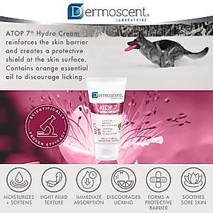 Dermoscent ATOP 7 Hydra Cream for Dogs & Cats for Dry & Allergy-Prone Skin Relief - Veterinarian Dermatologist Formulated - 50 ml / 1.66 fl. oz.