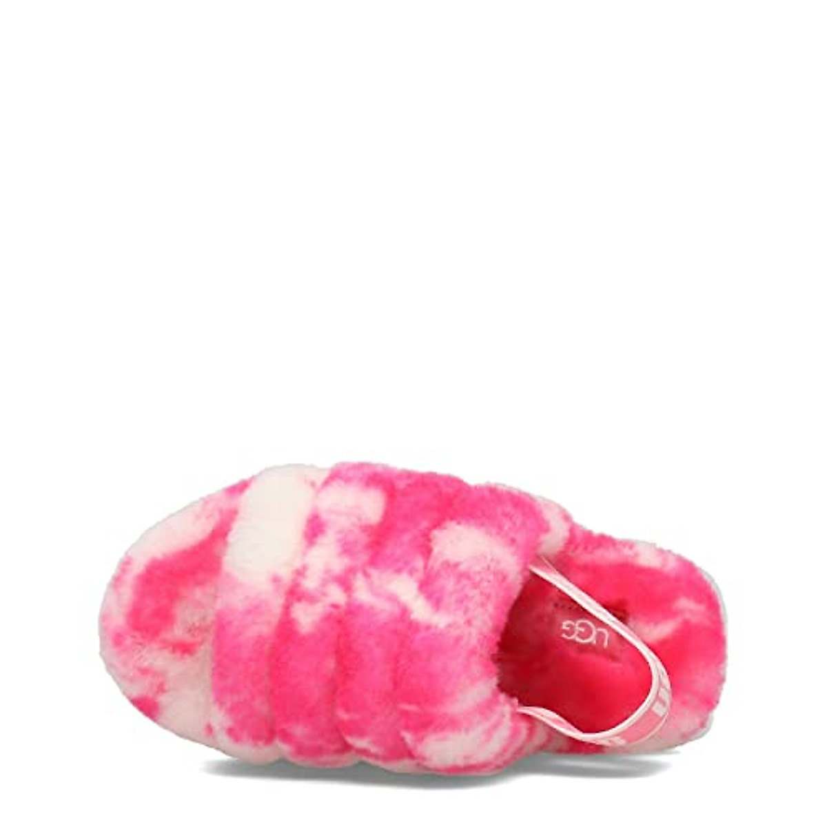 UGG Baby Girls I Fluff Yeah Slide Marble Slipper, Pink Rose/Seashell Pink, 0-1 Infant