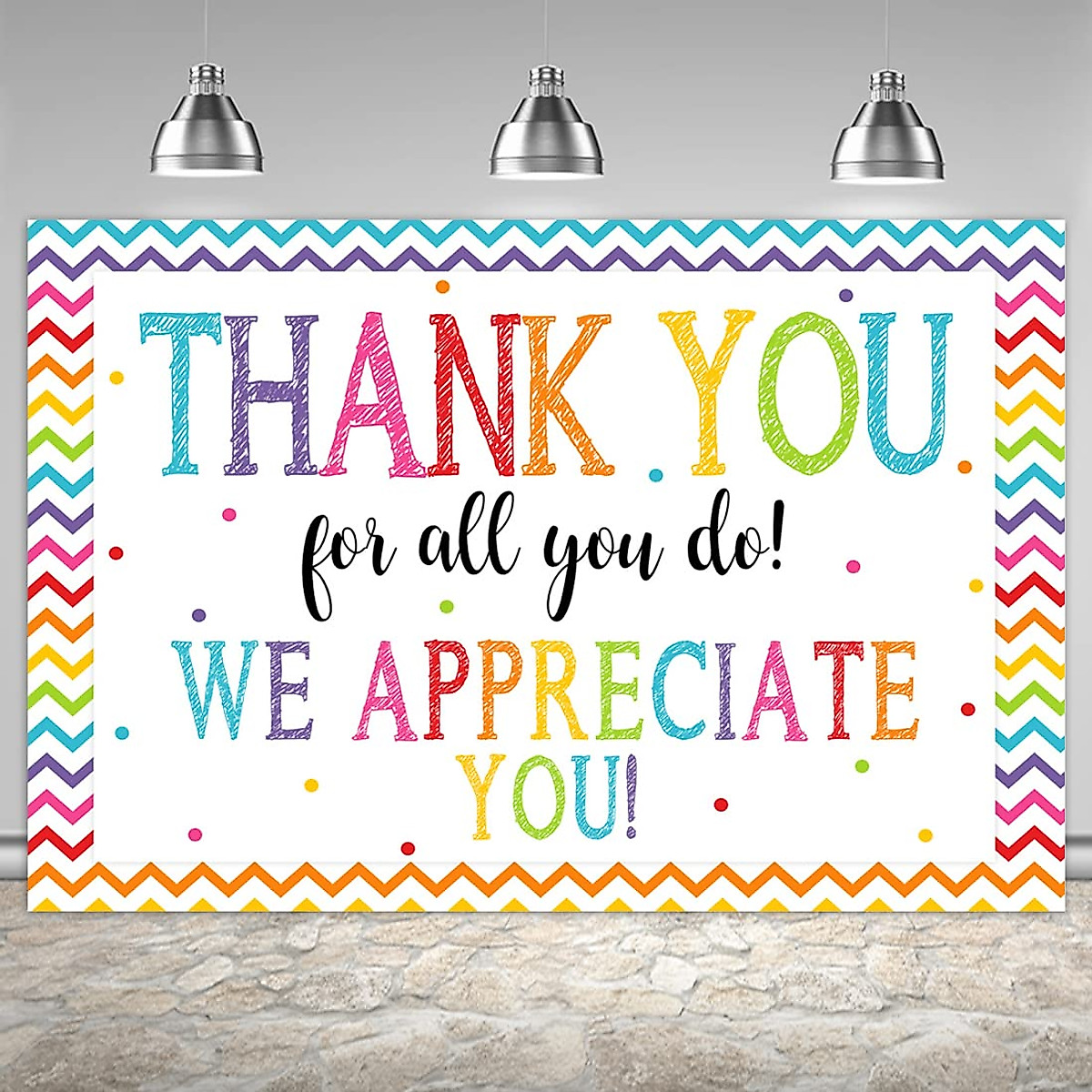 6x4ft Thank You for All You Do Backdrop Congratulations Graduates Background Be Thankful to The Teacher Doctor Staff in Class of 2023 Prom Photography for Senior Year Party Decoration Banner