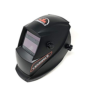 CANAWELD Auto Darkening True Color Welding Helmet 1/1/1/2 High Optical Class Solar Powered Welder Mask with 2 Sensors (Classic Duty-Black)