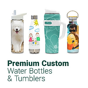 Personal-Prints | Personalized Custom Photo to 40oz Stainless Steel Tumbler | Ideal Gift for Mom, Dad, Grandparents, Families and Housewarming