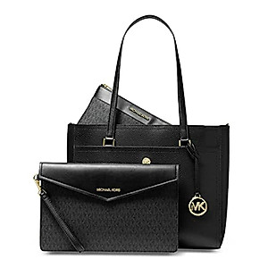 Michael Kors Maisie Large Pebbled Leather 3-in-1 Tote Bag Powder Blush Pink MK