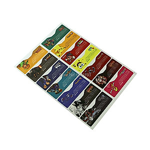 14 Pcs Back Tag Label Stickers Custom Design for Gameboy Advance SP GBA SP Console