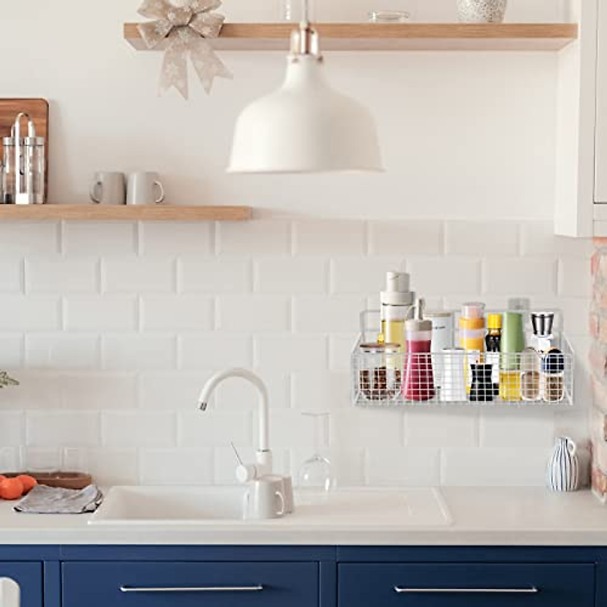 2Pcs Shower Caddy Shelf Organizer Rack, JOPBENG No Drilling Wall Mounted Bathroom Organizer, Rustproof Self Adhesive Shower Shelves for Bathroom Toilet Kitchen RV