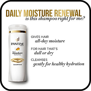Pantene Pro-V Shampoo, Daily Moisture Renewal, 12.6 Ounce