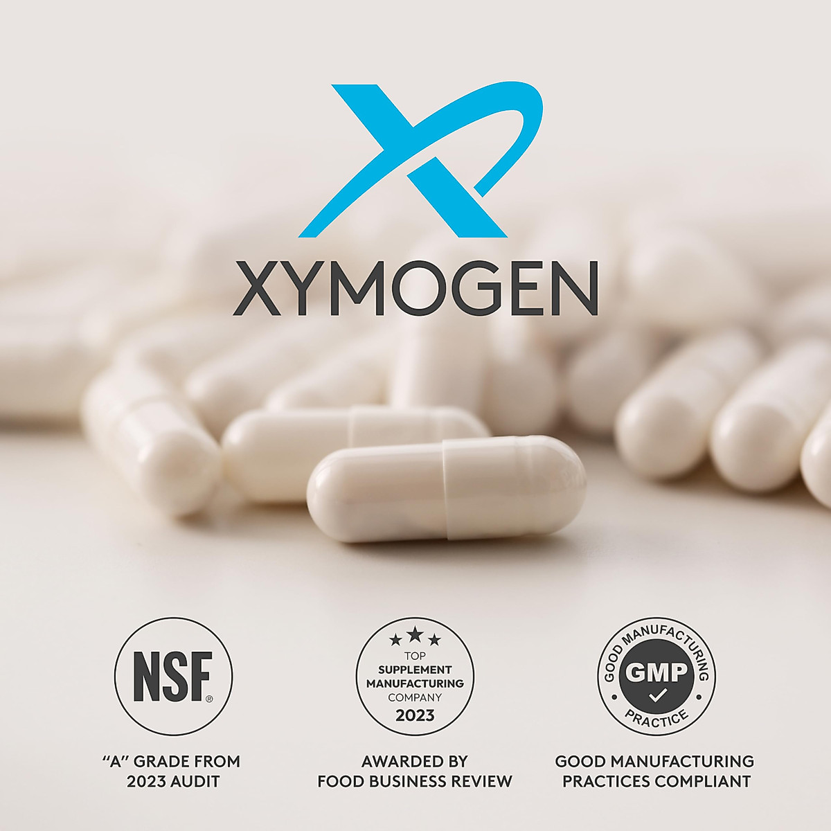 XYMOGEN NAC N-Acetyl-Cysteine 600mg - Cardiovascular, Antioxidant, Liver Detox + Immune Support Supplement - Supports Glutathione Synthesis - Non-GMO NAC Supplement (60 Capsules)