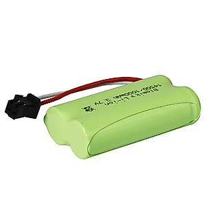 Blomiky 3.7V 1000mAh 2 Pack Lithium-ion Rechargeable Battery with SM2P Plug and Charger Cable for Remote Control Trucks / 813A Battery 2