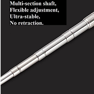 Othmro 1pcs Telescopic Teachers Pointer,Teachers Pointer Stick, Extendable Hand Pointer Retractable Classroom Whiteboard Pointer Extendable for Teachers, Guides, Coach Extend to 63"