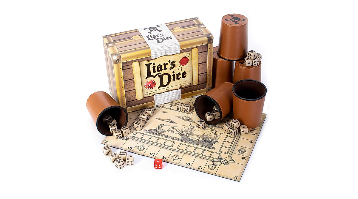 Liar's Dice Game Set - Classic Family Bluffing Fun