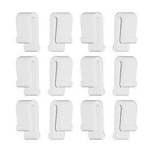 Gadget Ray Dutch Oven Lid Protector Clips Flexible Bumper for Storage Pack of 12 Made in The USA (White)