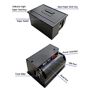 Maikrt Micro Thermal Printer 5~9V Embedded Thermal Receipt Printer Serial Port Microcontroller Secondary Development MCU Printing Module TTL/RS232