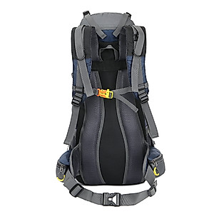 WoneNice 50L(45+5) Waterproof Hiking Backpack - Outdoor Sport Daypack with Rain Cover