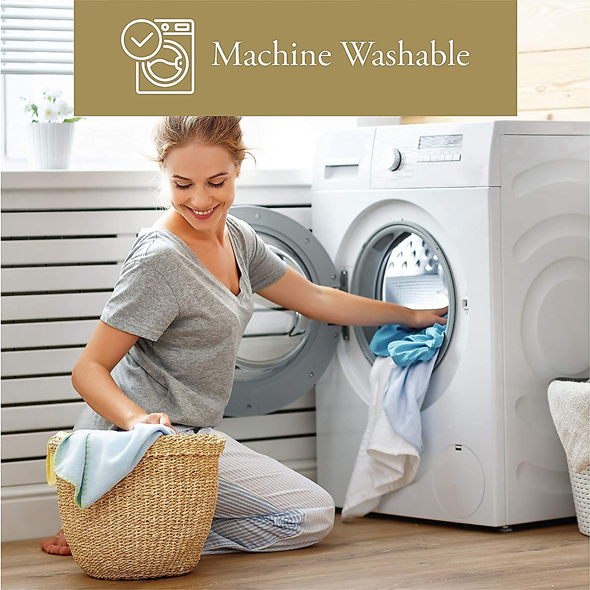 King Size 4 Piece Duvet Cover Set with Fitted sheet 18" Inch Deep pocket 100% Egyptian Cotton Bedding set 1000 Thread Count Luxury Satin Zipper Closure Soft Comforter Protector ( White )